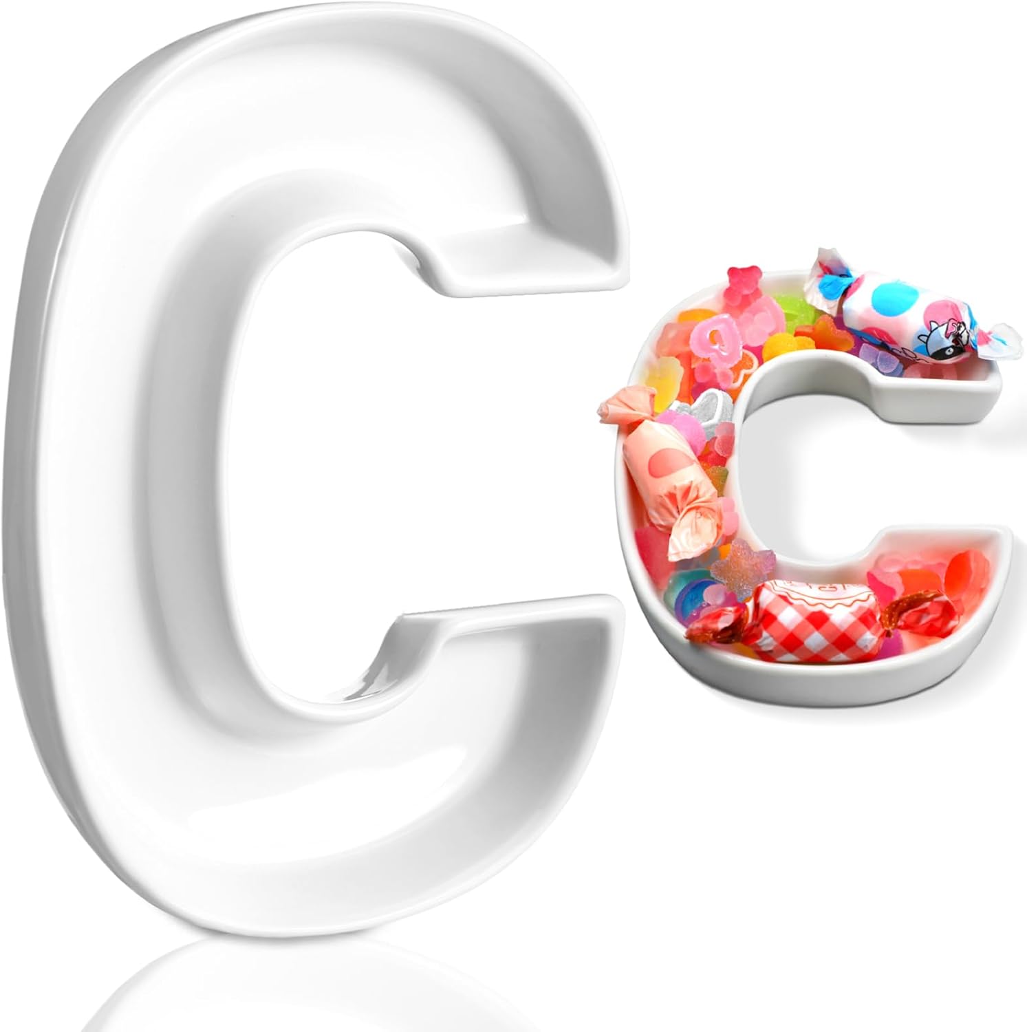Amazon.com | SiliFine Charcuterie Letters Fillable Letter C Shaped Tray ...