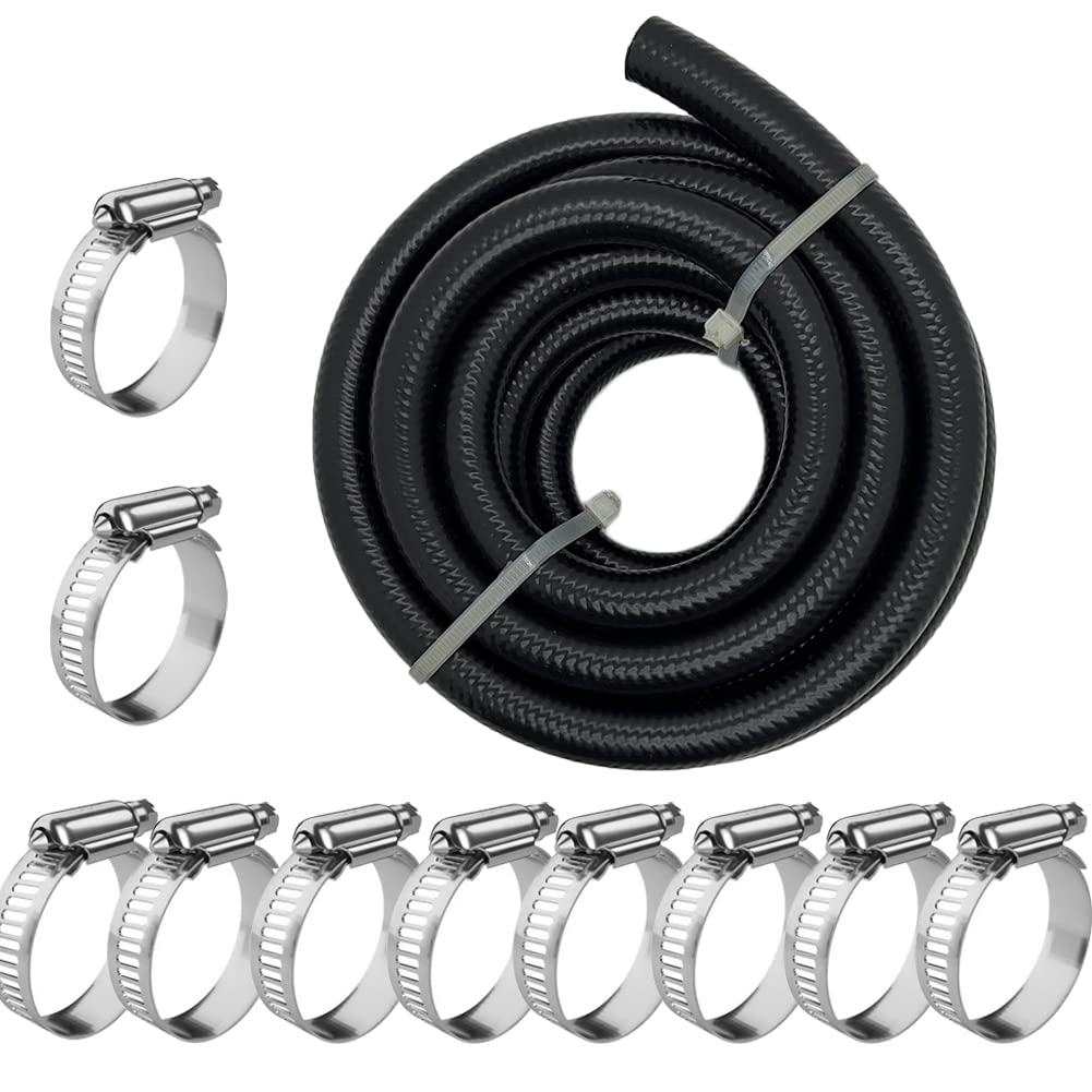 Amazon.com: CHOIMOON 1/2 Fuel Hose Line NBR Rubber 30R9 10FT 300PSI ...