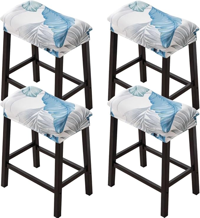 Amazon.com: Bifaunvogel Bar Stool Cover Rectangle Set of 4 Printed ...