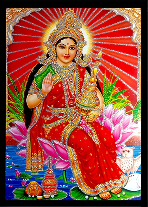 DESHKART KAMALA DAS MAHAVIDYA LAKSHMI MATA Laminated Photo 5 inch x 7 ...