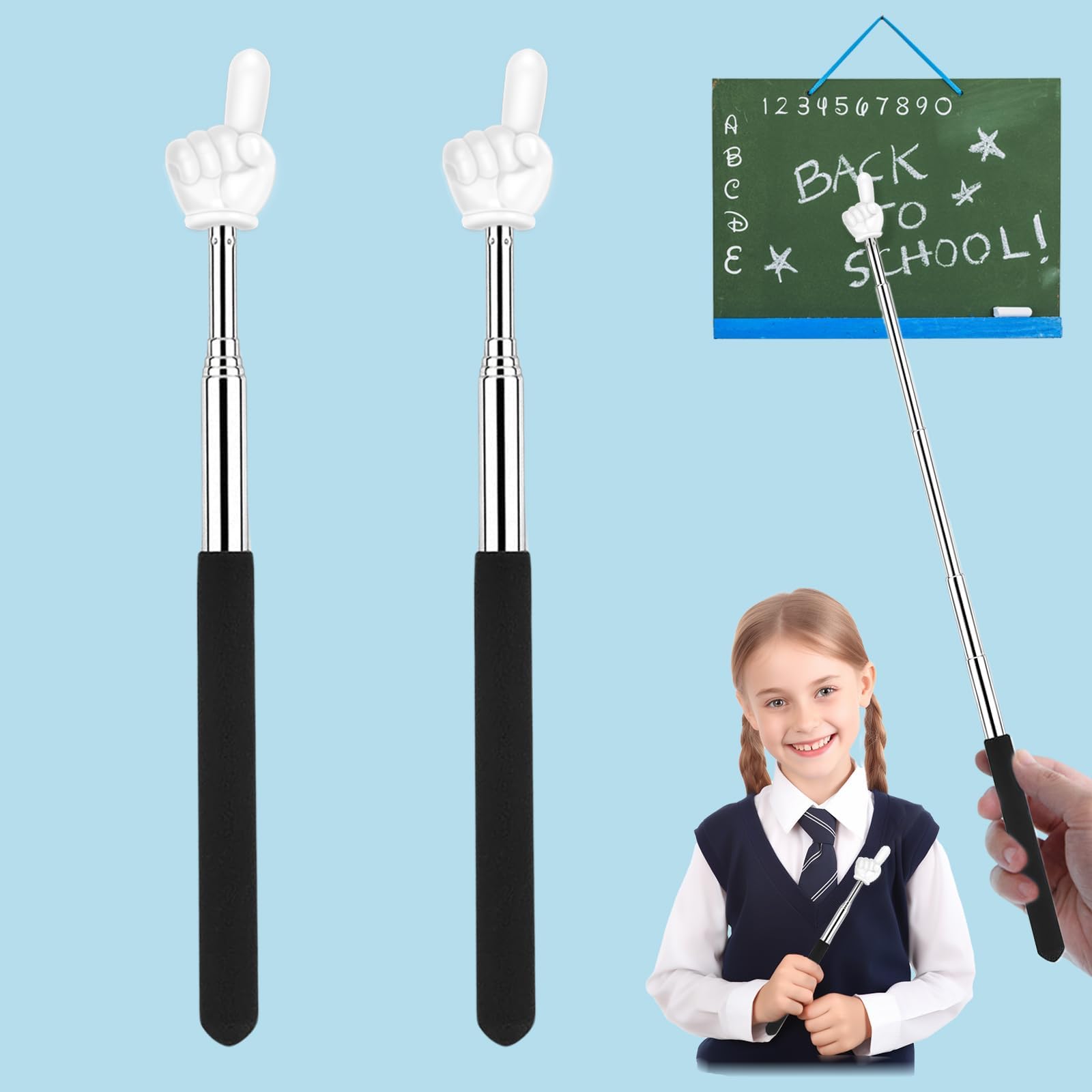 Amazon.com : 2Pcs Telescopic Teachers Pointer, Classroom Demonstration ...