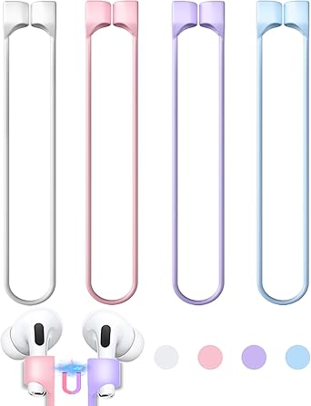Amazon.com: 4 Pack Ultra Strong Magnetic AirPod Pro Straps, Anti-Lost ...