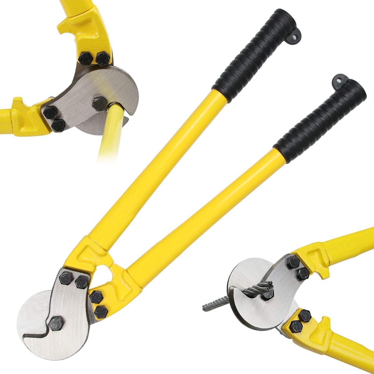 Acescen Hardened Steel Cable Cutters 18" Heavy Duty Industrial Strength ...