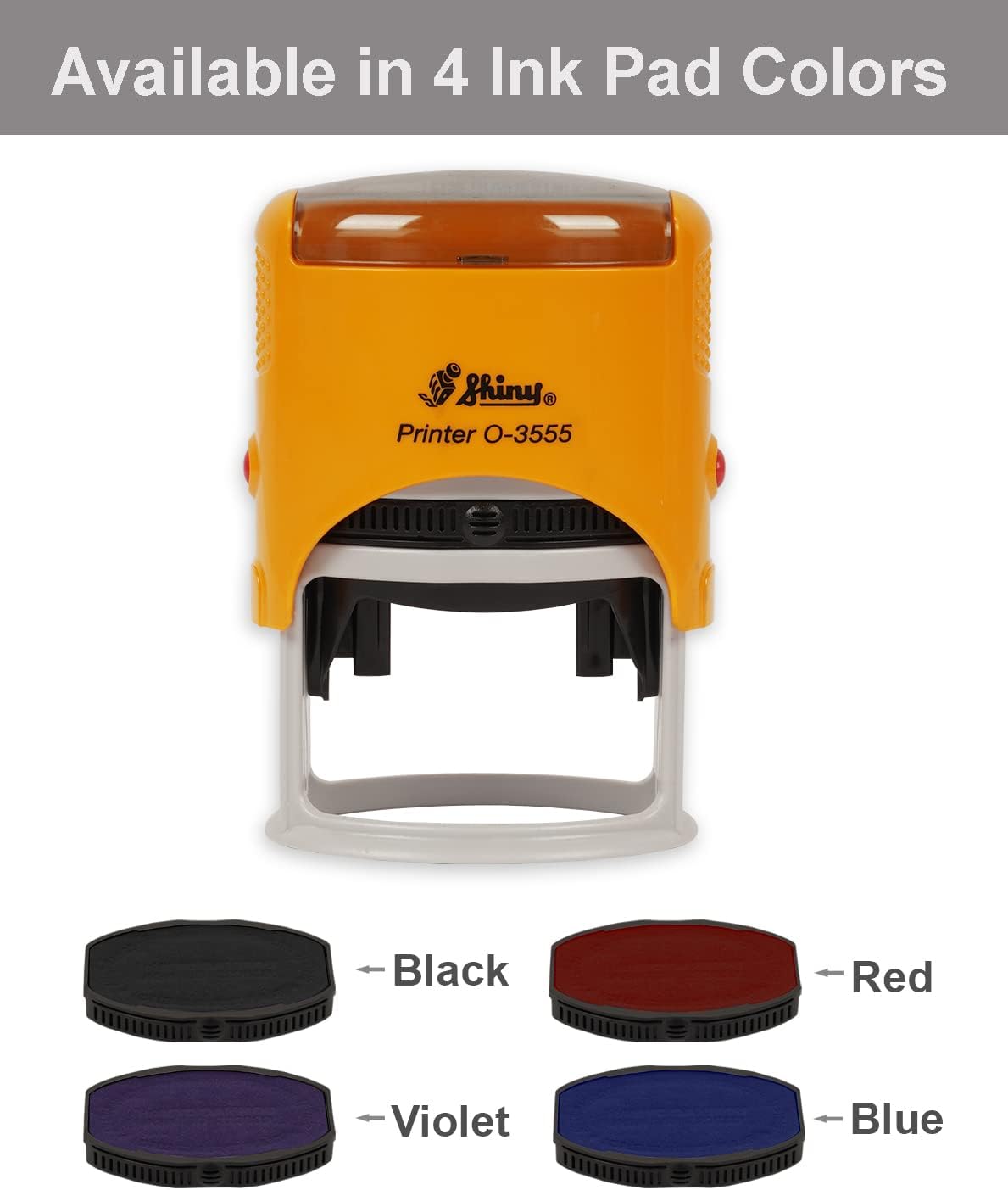 Amazon.com : Shiny O-3555 Self Inking Oval Rubber Custom Logo Stamp ...