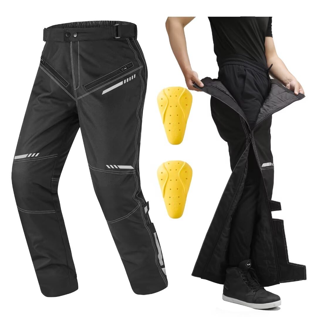 Snapklik.com : Auboa Winter Detachable Motorcycle Riding Pants For Men ...
