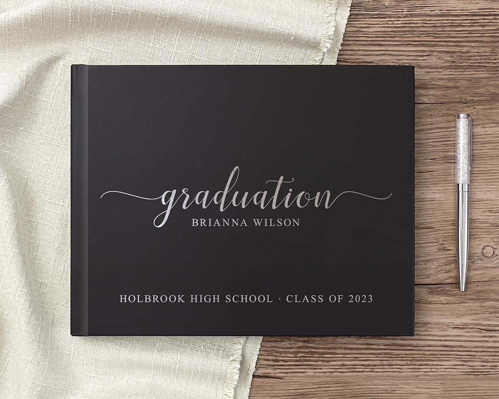 Amazon.com: Custom High School Graduation Party Photo Well Wishes Book ...