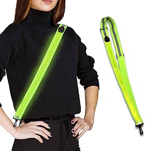 Amazon.com : LED Reflective Sash For Walking at Night USB Rechargeable ...