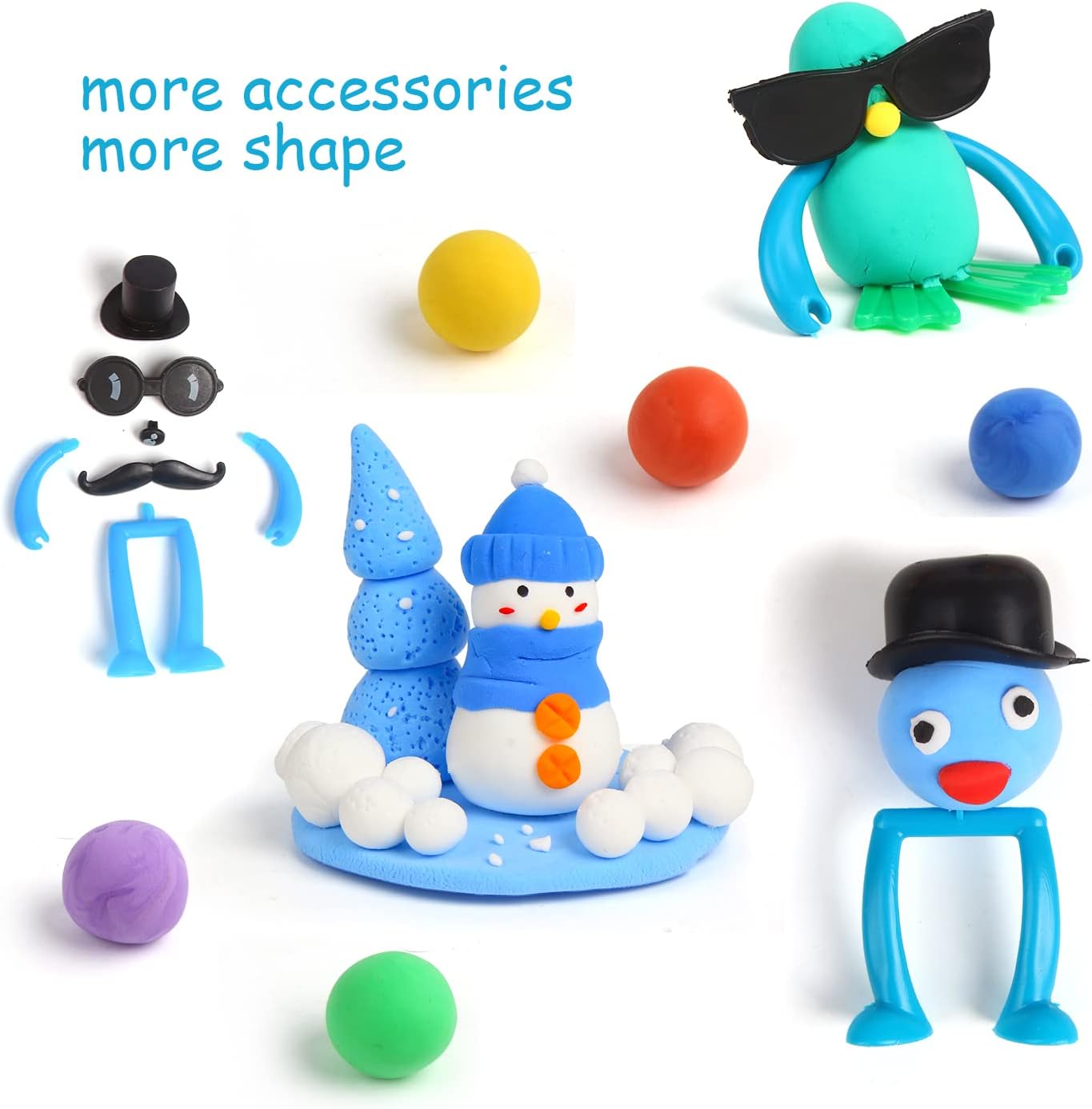 VEYLIN Air Dry Clay,24 Colors Modeling Air Dry Clay for Kids Ultra ...