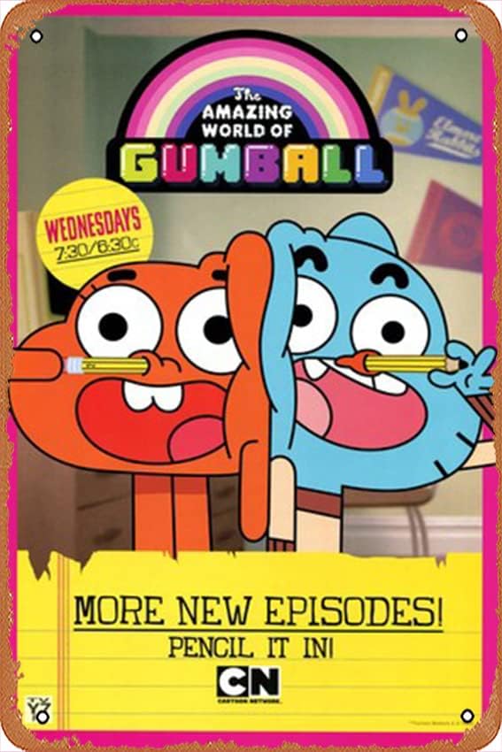 Amazon.com: Vintage Movies Tin Signs The Amazing World of Gumball ...