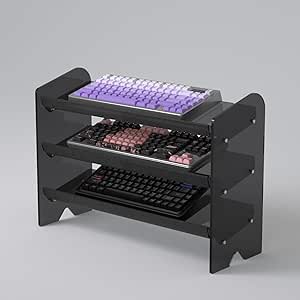 Amazon.com: SUEHIODHY Keyboard Mouse Organizer Acrylic Keyboard Display ...