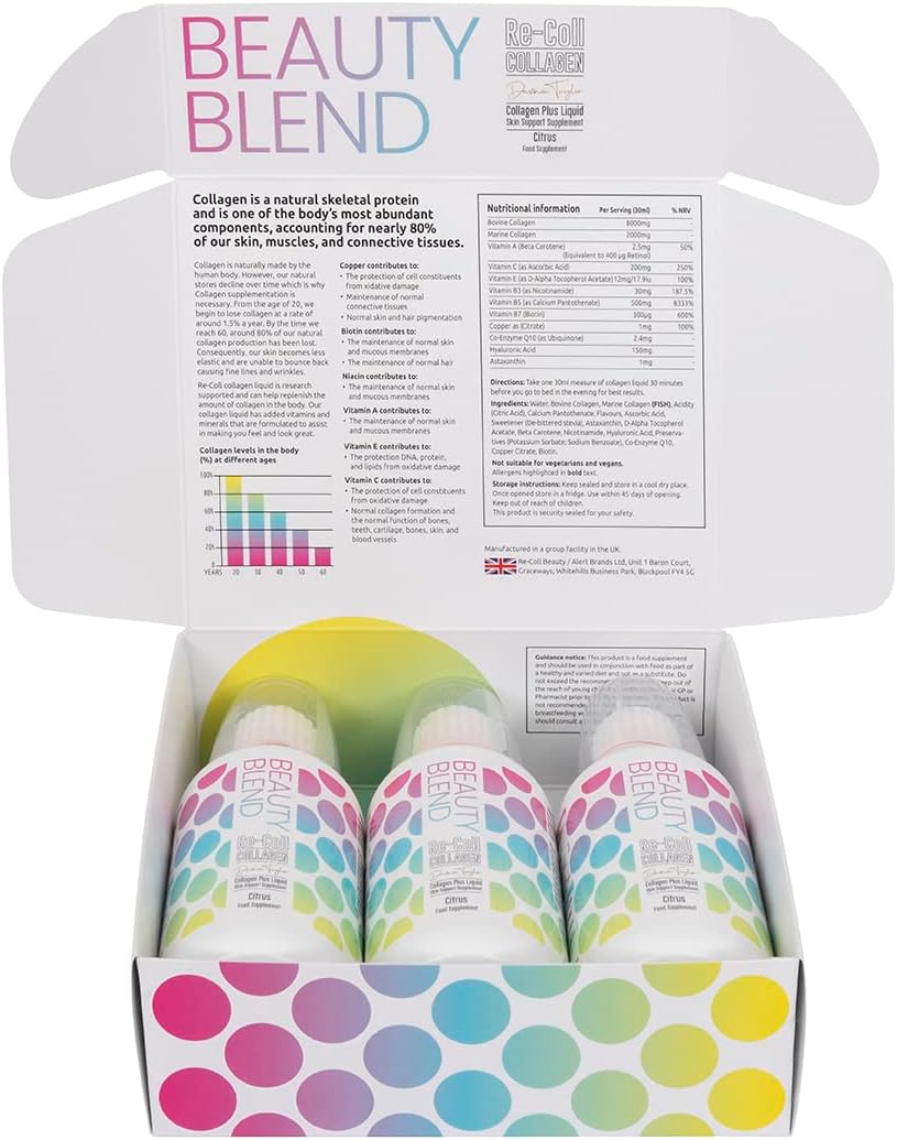 Re-Coll Collagen Liquid 10000mg - Beauty Blend by Davinia Taylor, High ...