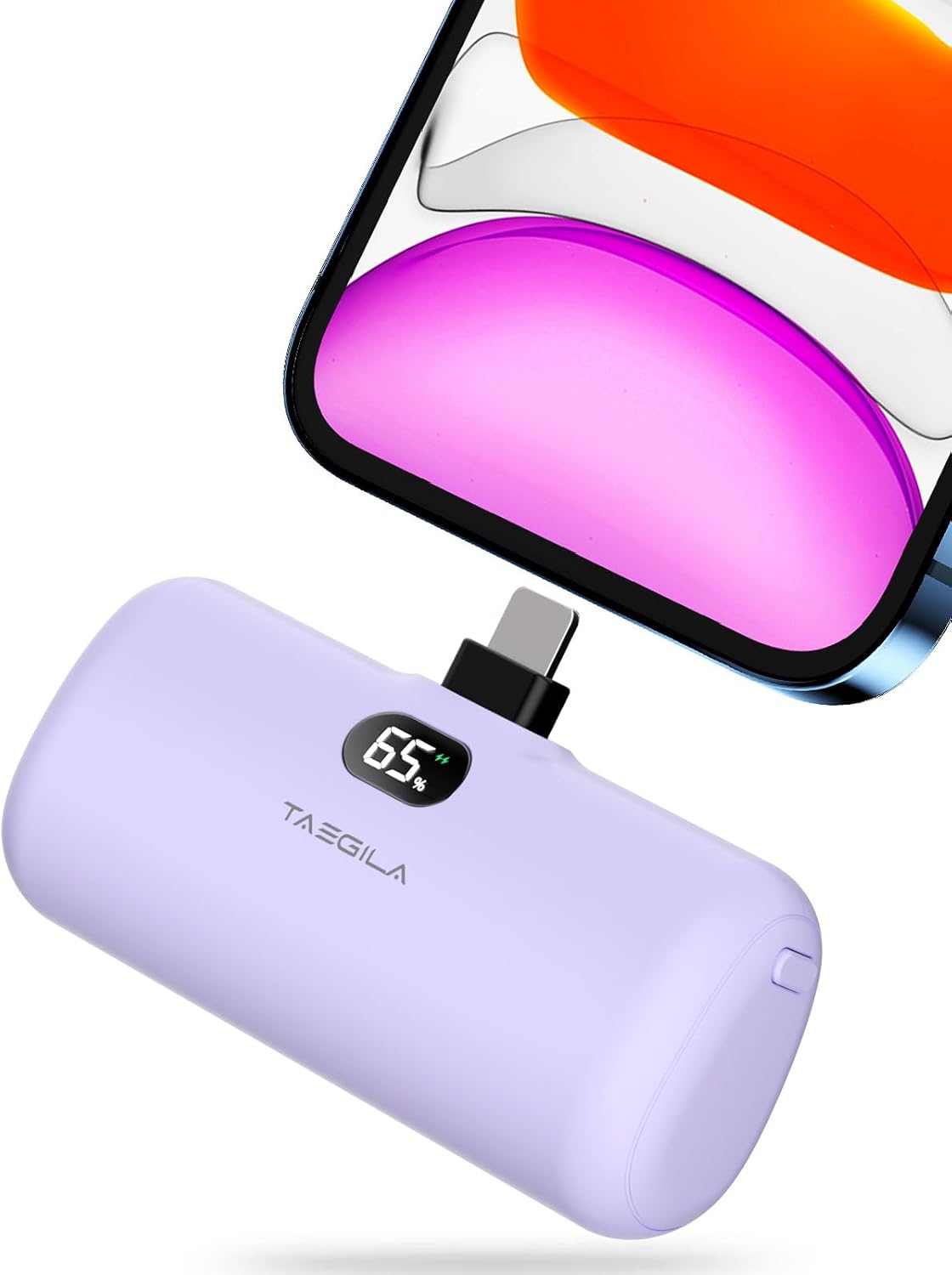 Amazon.com: Taegila Portable Phone Charger for iPhone, 5000mAh Small ...