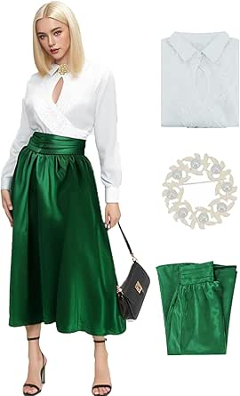 Amazon.com: PAINEOMN Ellen Griswold Christmas Costumes Ellen Blouse ...