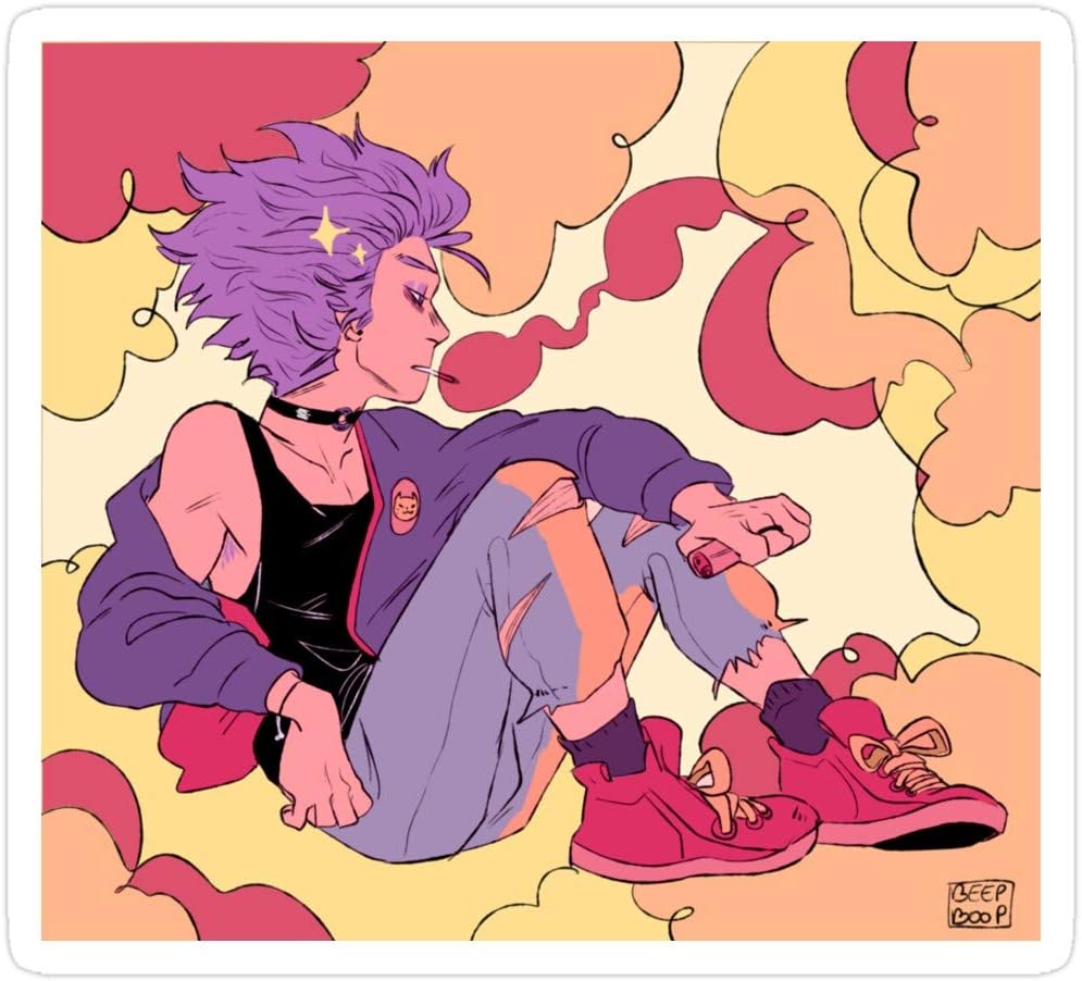Amazon.com: Jess-Sha Store 3 PCs Stickers Smoke- Shinsou Hitoshi ...