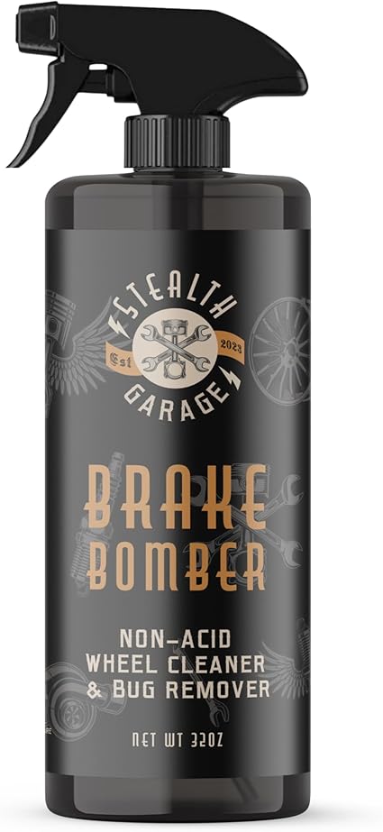 Amazon.com: STEALTH GARAGE Brake Bomber Car Wheel Cleaner Spray — Non ...