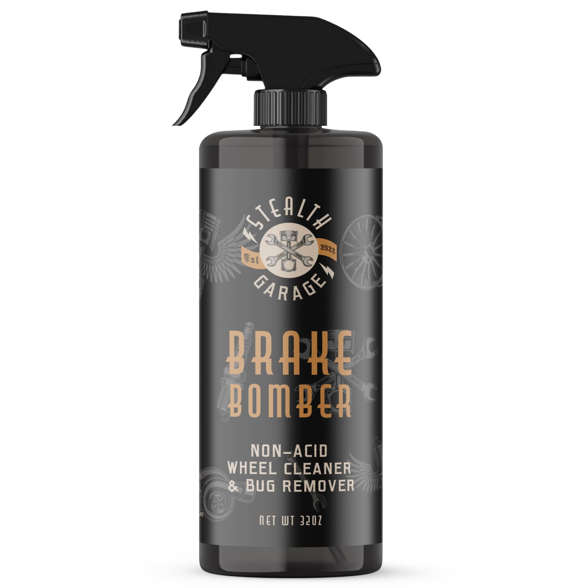 Amazon.com: STEALTH GARAGE Brake Bomber Car Wheel Cleaner Spray — Non ...