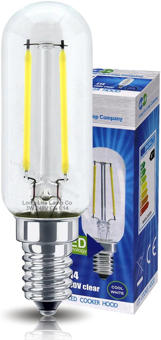 Energizer Filament LED Cooker Hood Bulbs - 400LM, 3.8W E14 (SES) - Pack ...