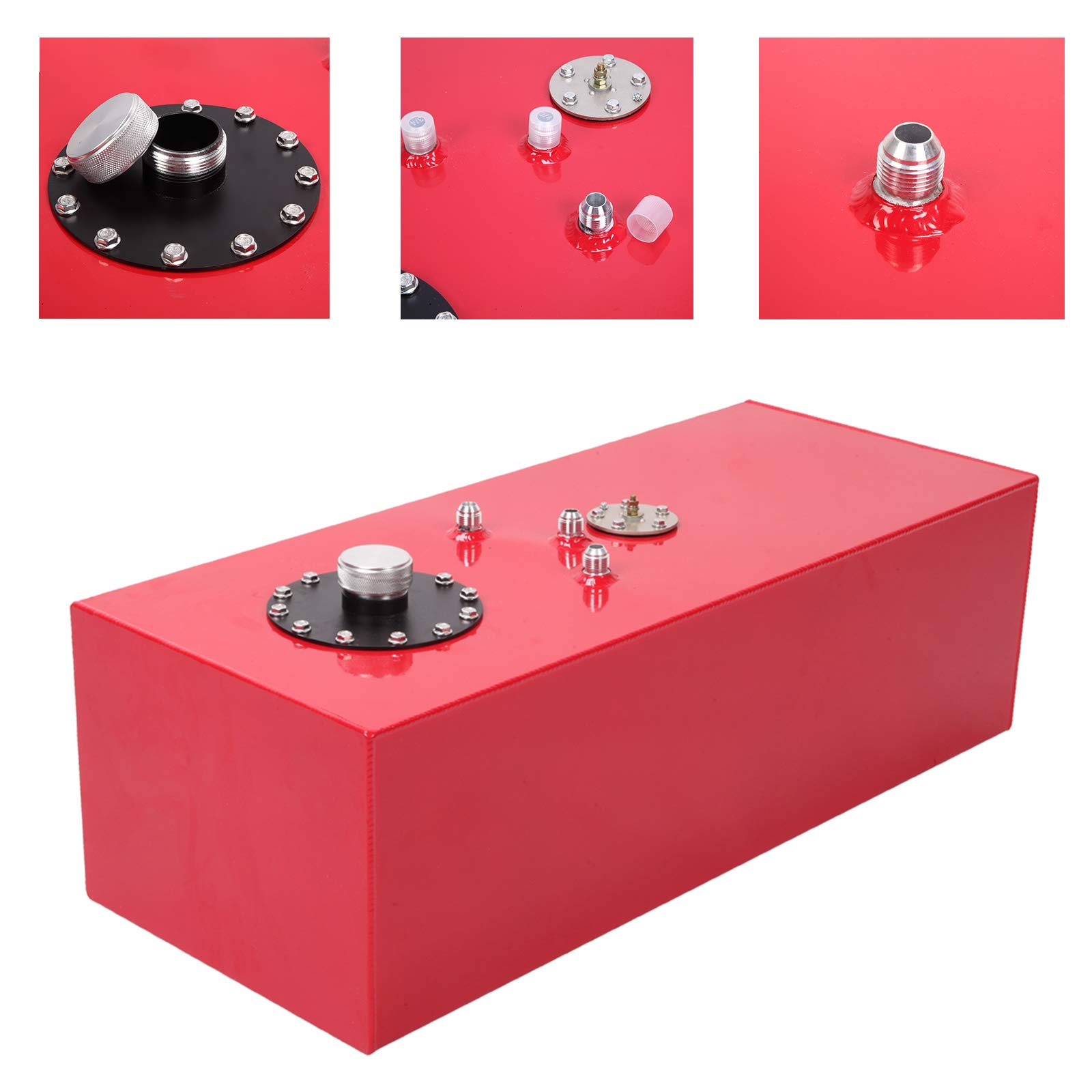 Buy MOTOOS 15 Gallon Top-feed Fuel Tank 60 L Universal Aluminum Racing ...