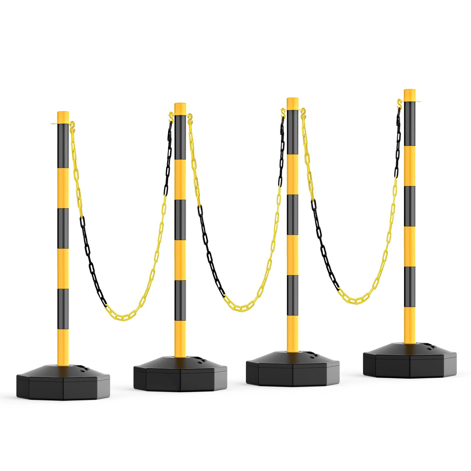 Snapklik.com : HiGiant 4 Pack Expandable Delineator Post Cones