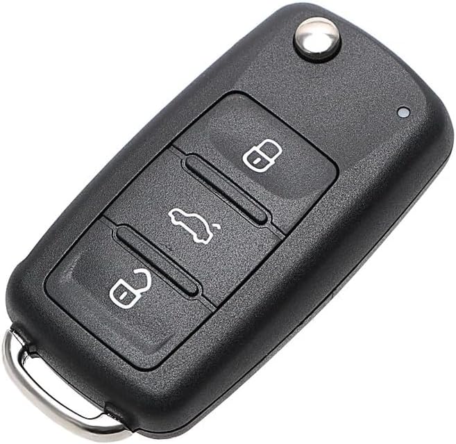 Replacement Flip Car Key Shell Remote Key for VW Golf Mk6 T1guan Polo ...