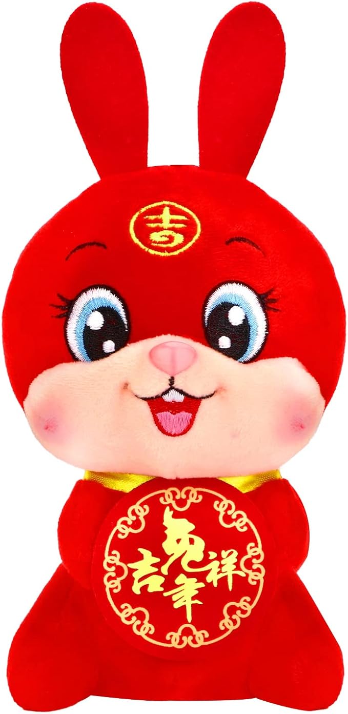 Amazon.com: JHkim 2023 Chinese New Year Rabbit Mascot Zodiac Bunny ...