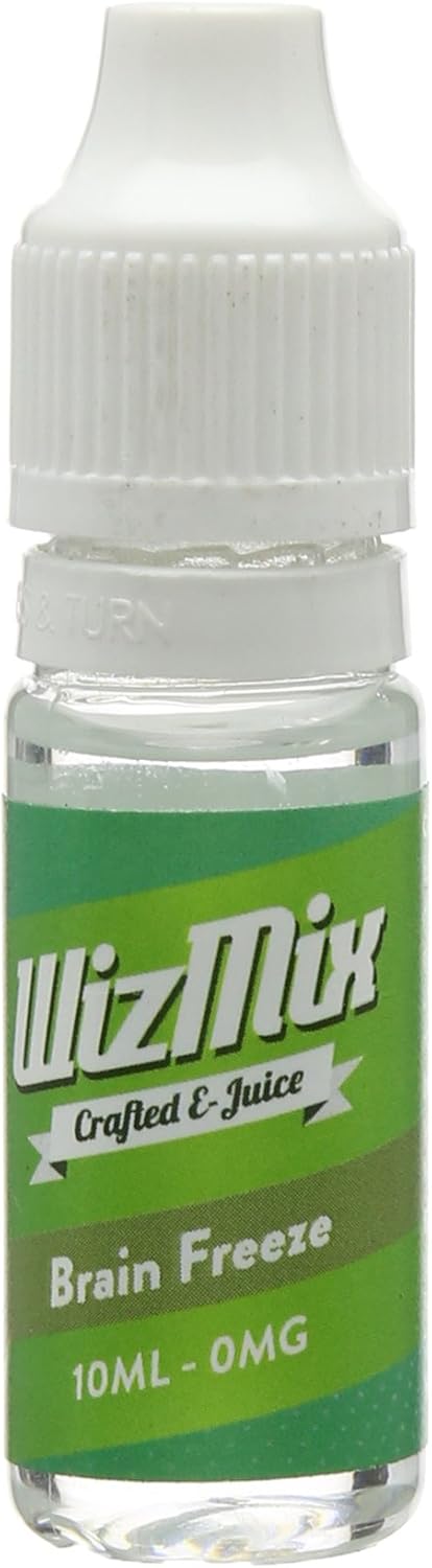 Wizmix 10 ml Brain Freeze Menthol E-Liquid-Contains No Nicotine ...