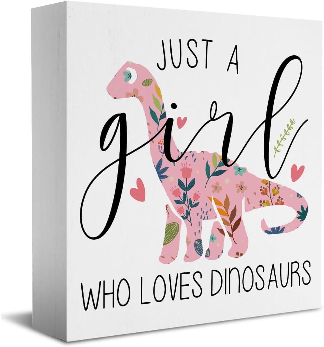 Amazon.com: Funny Dinosaur Sign Dinosaur Gifts Desk Decor Wooden Box ...
