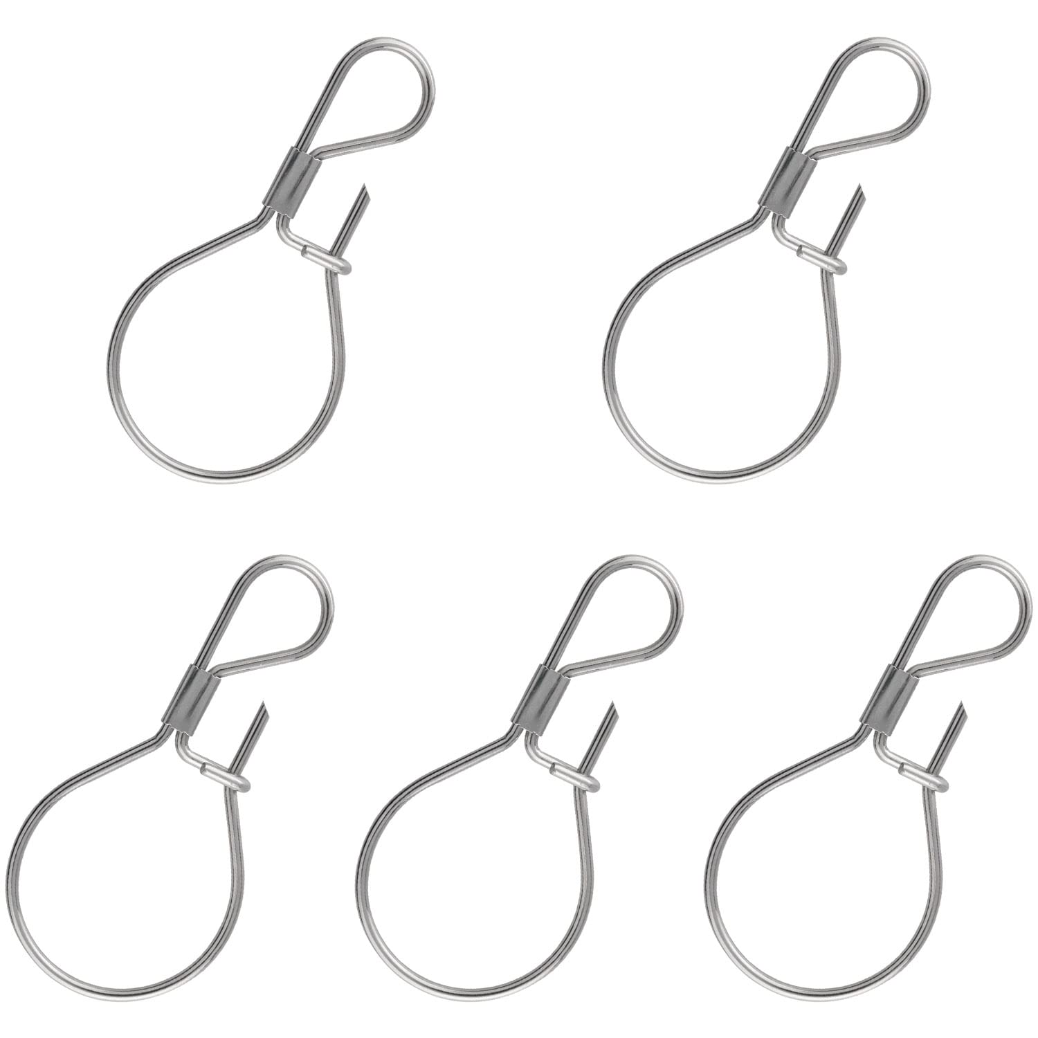 Amazon.com : WHYHKJ 5PCS Fishing Lock Snap Freshwater Saltwater Fishing ...