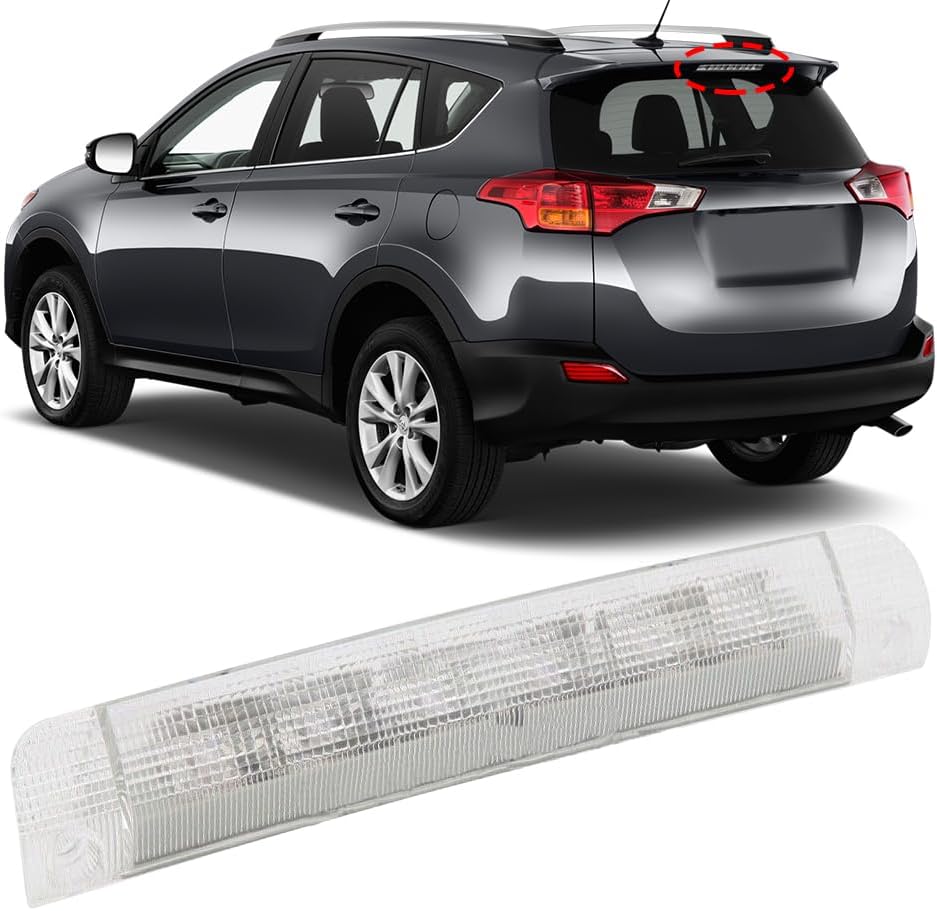 Amazon.com: Clear LED Third Brake Light For Toyota Highlander 2008-2013 ...