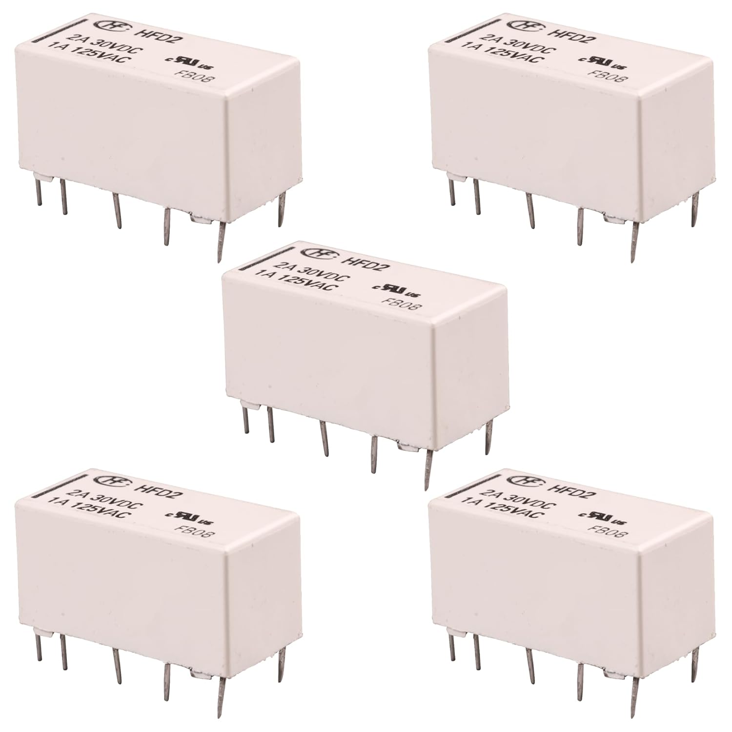 5x 12V Miniature Latching Relay DPDT HFD2 (Pack of 5) : Amazon.co.uk ...