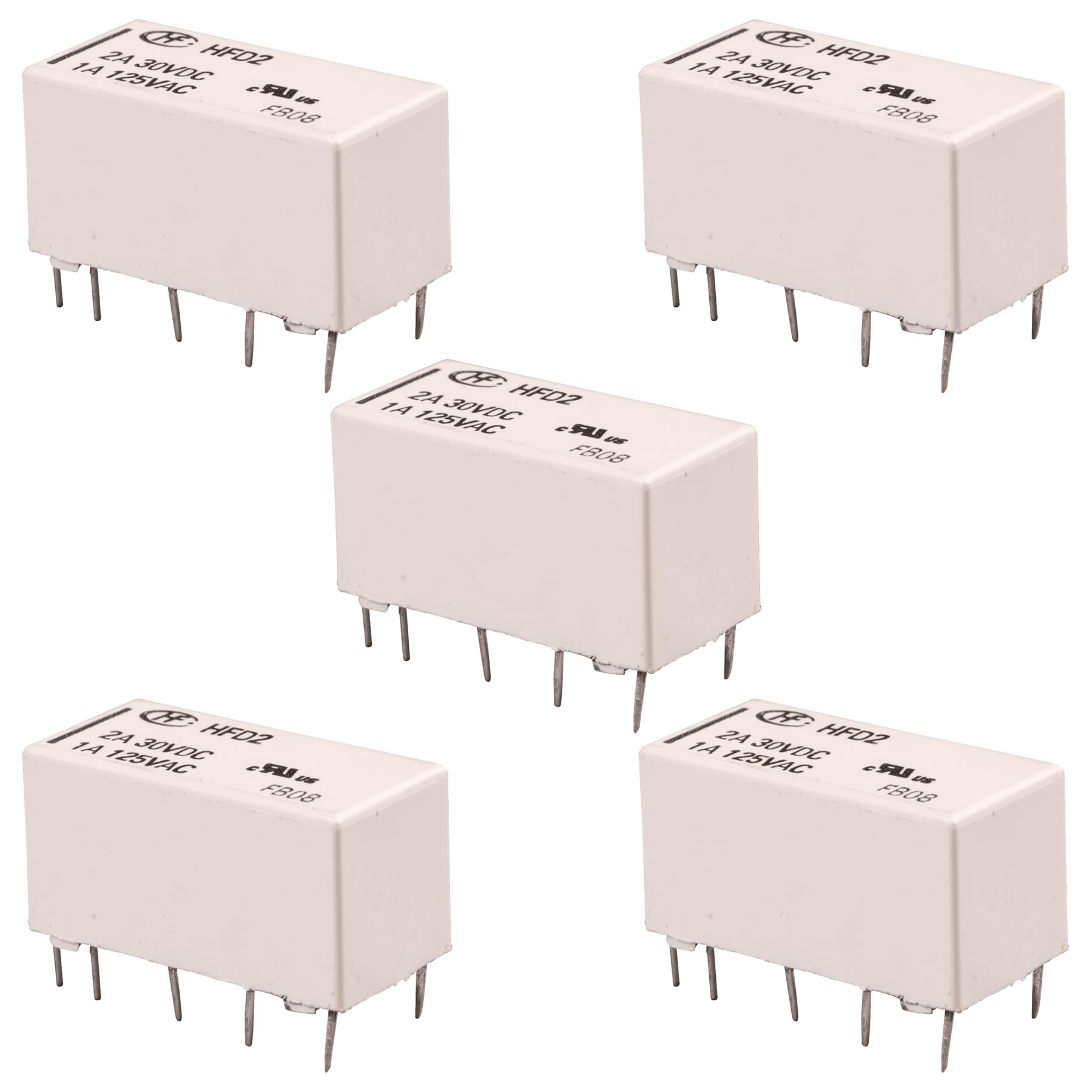5x 12V Miniature Latching Relay DPDT HFD2 (Pack of 5) : Amazon.co.uk ...