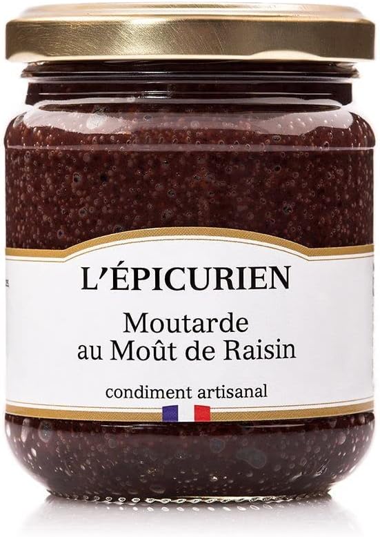 L'épicurien - Moutarde au Moût de Raisin : Amazon.fr: Epicerie