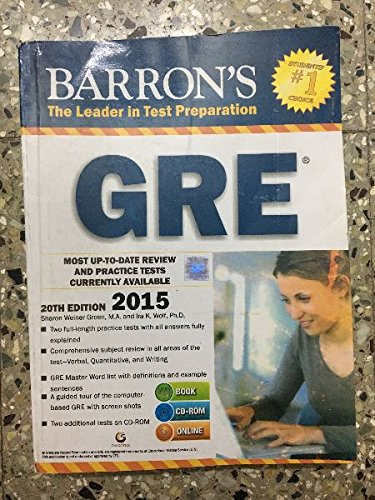 Buy Barron's GRE 20th edition 2015 Book Online at Low Prices in India ...