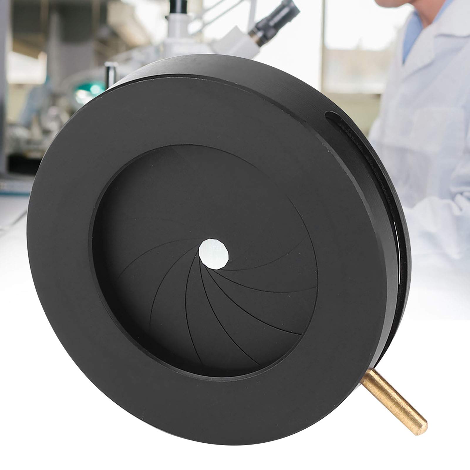 Adjustable Iris Aperture Diaphragm Microscope Iris Adapter Aperture ...