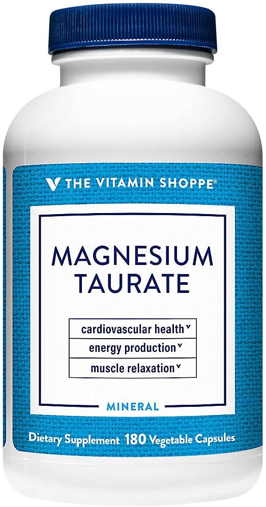 Amazon.com: The Vitamin Shoppe Magnesium Taurate 125mg - Heart Health ...