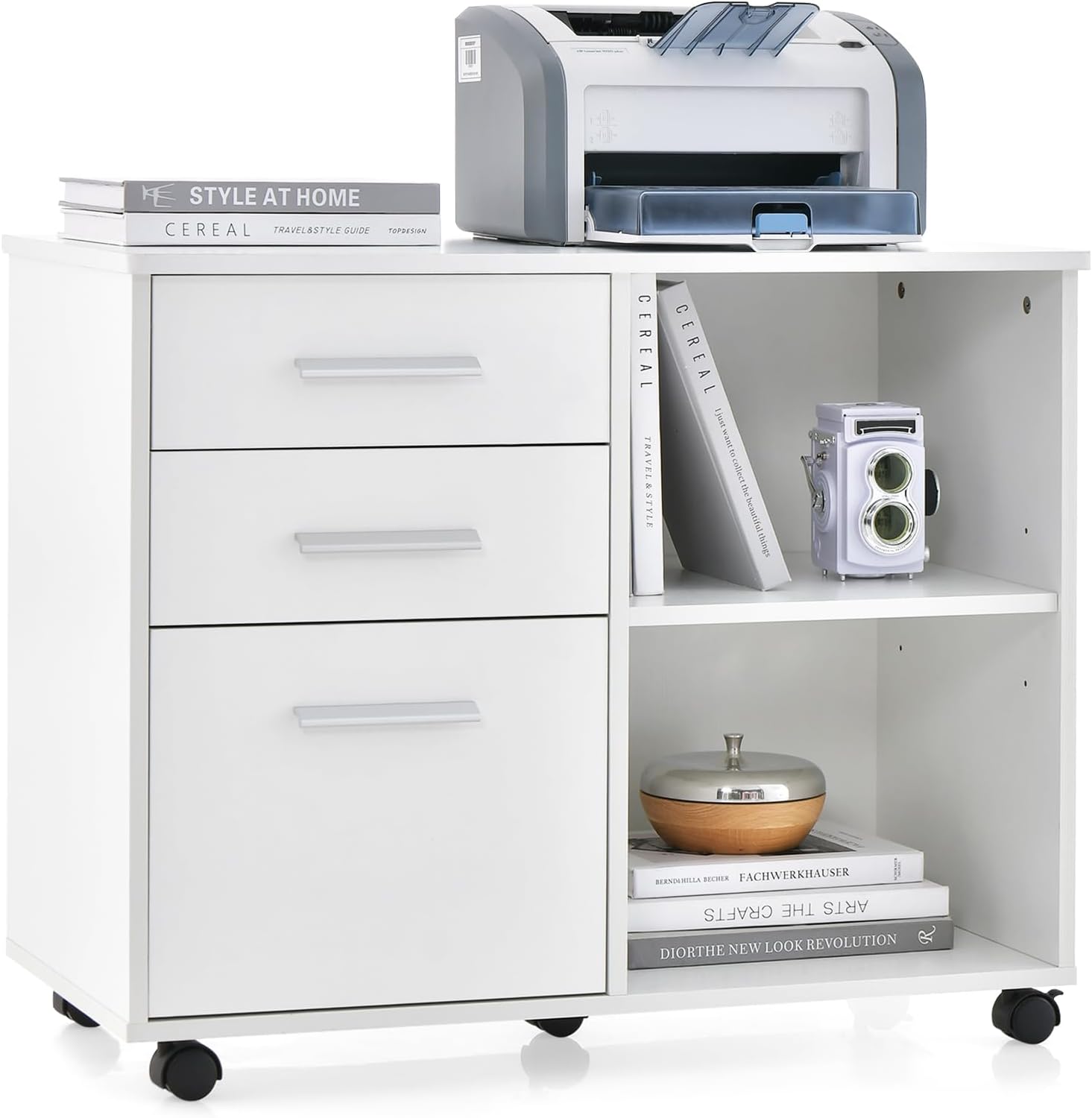 Amazon.com: Giantex 3-Drawer File Cabinet for Office - Home Mobile ...