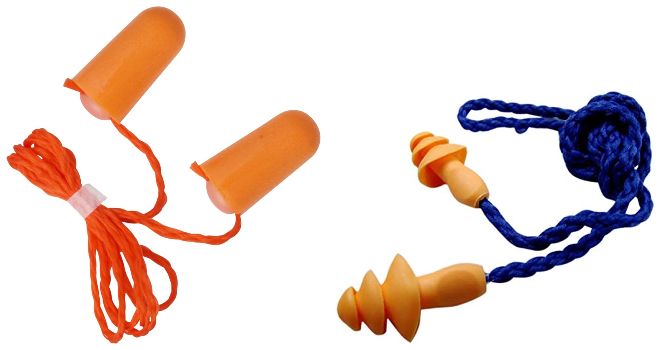3M 1110 Ear Plugs Corded(Pack of 5) & 3M 1270 Ear Plug Corded (Pack of ...