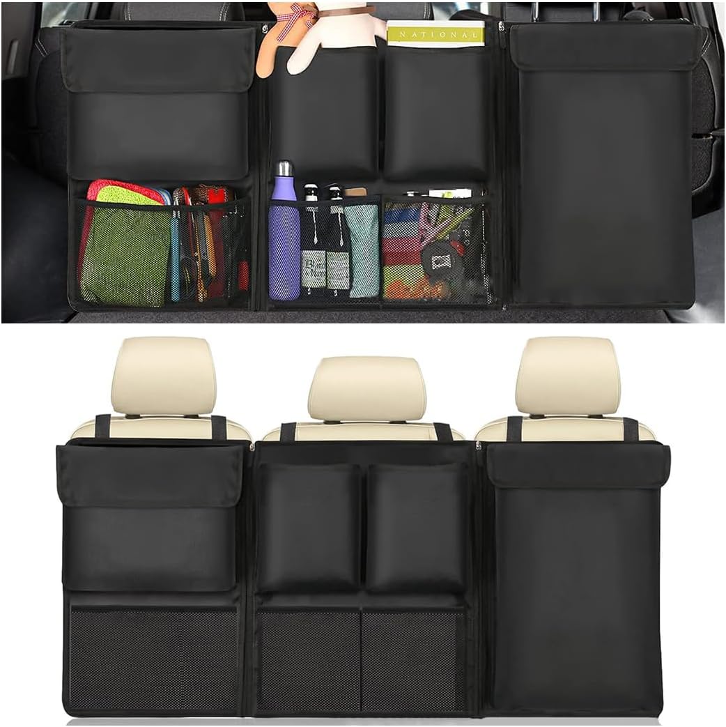 Amazon.com: FINPAC Car Trunk Organizer and Storage, Detachable Seat ...