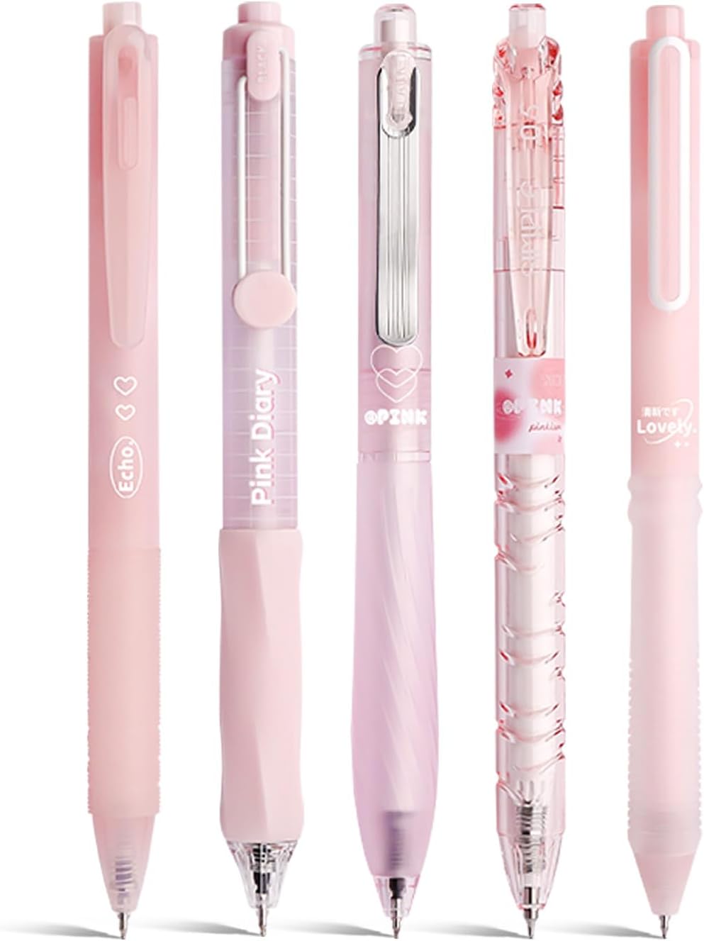 Amazon.com: ROPCIA 6 Pcs Gel Ink Pens & 1 Pcs Highlighters, Fine Point ...