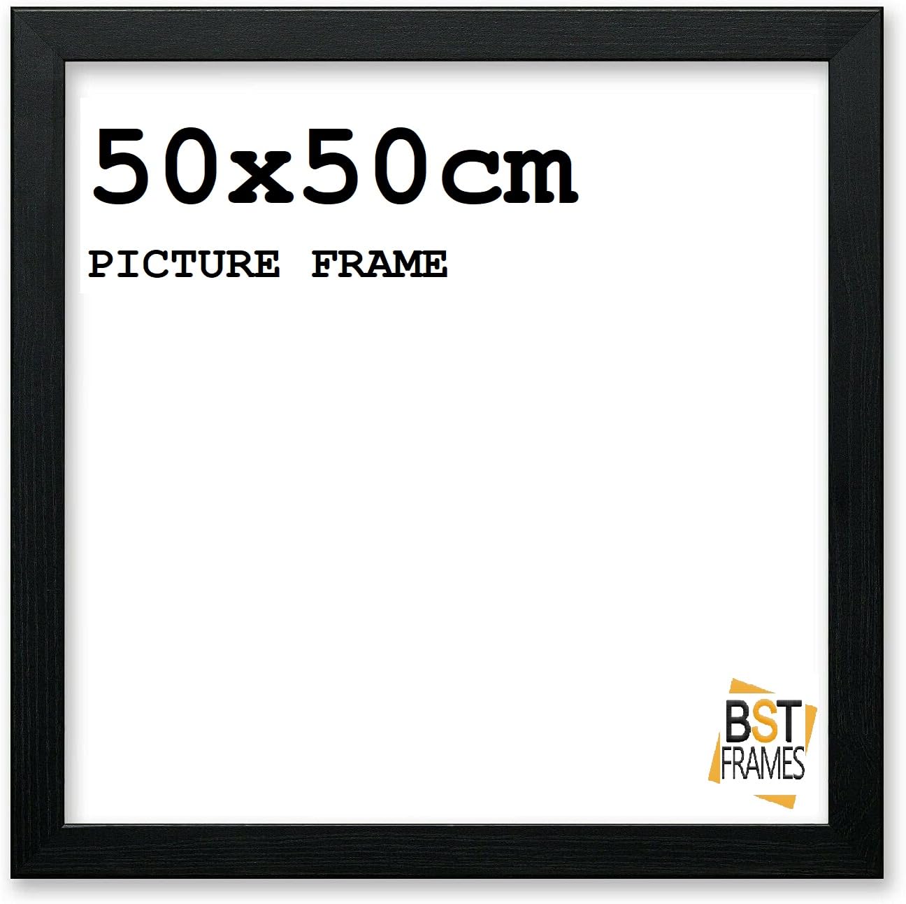 Black Square Picture Frame (50 x 50 cm) : Amazon.co.uk: Home & Kitchen
