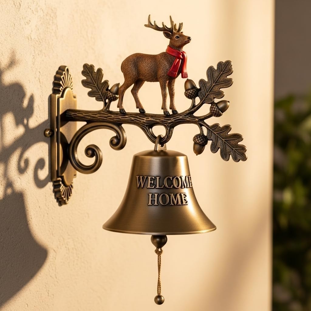 Amazon.com: Christmas Theme Welcome Home Bell, Retro Welcome Doorbell ...