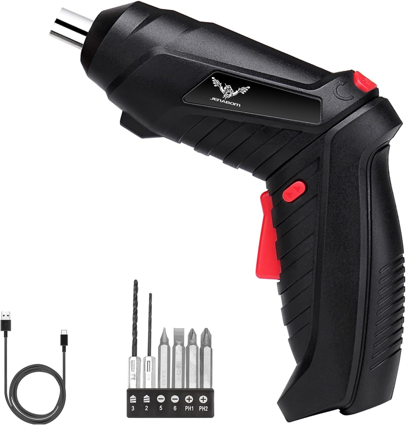 Amazon.com: deli Electric Screwdriver, 4V Cordless Power Screwdriver ...