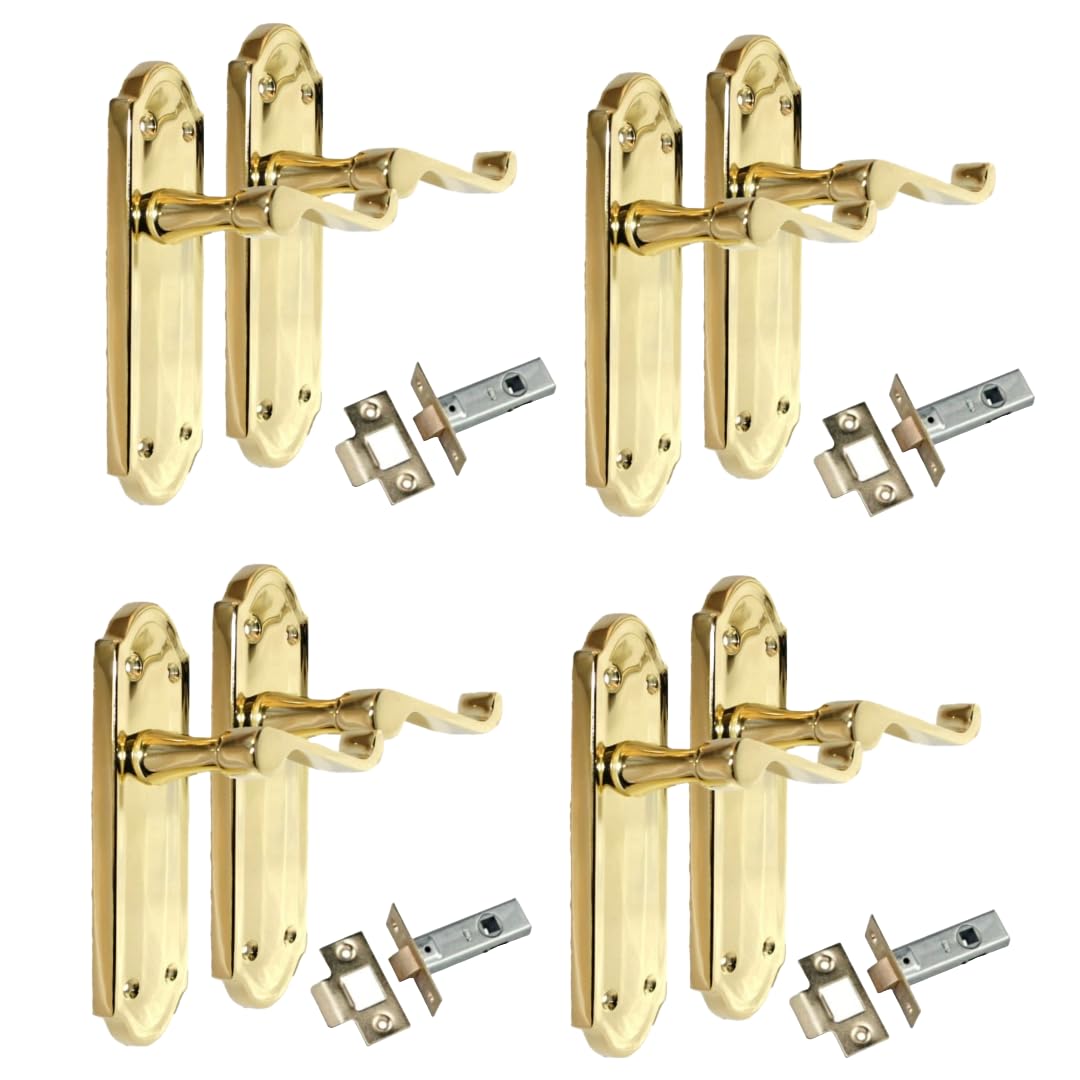 Ashford Brass Internal Latch Door Handles - Door Handles Internal Sets ...