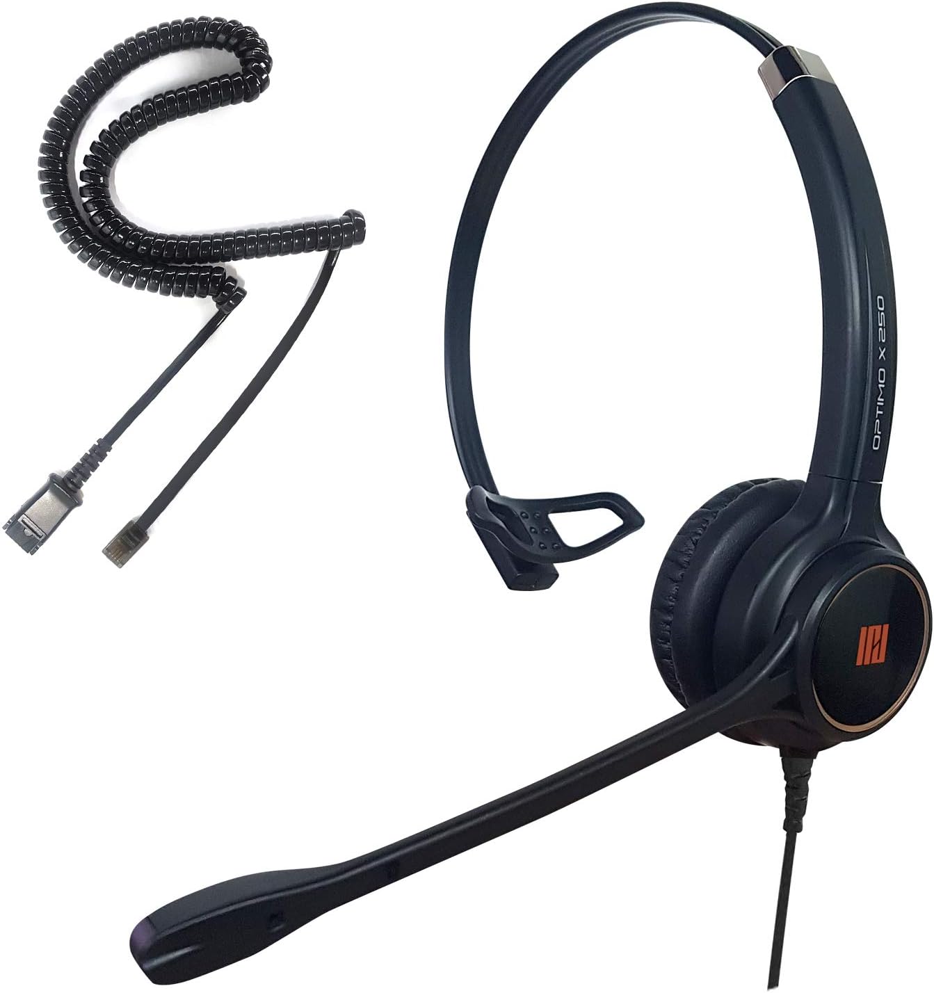 Amazon.com: IPD IPH-250 Phone Headset with Noise Cancelling Microhone ...