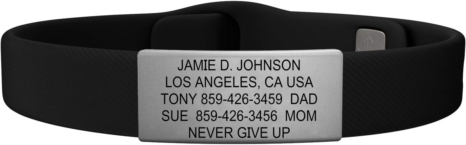 Amazon.com : ROAD iD - Official ID Bracelet - The Wrist ID Elite - 13mm ...