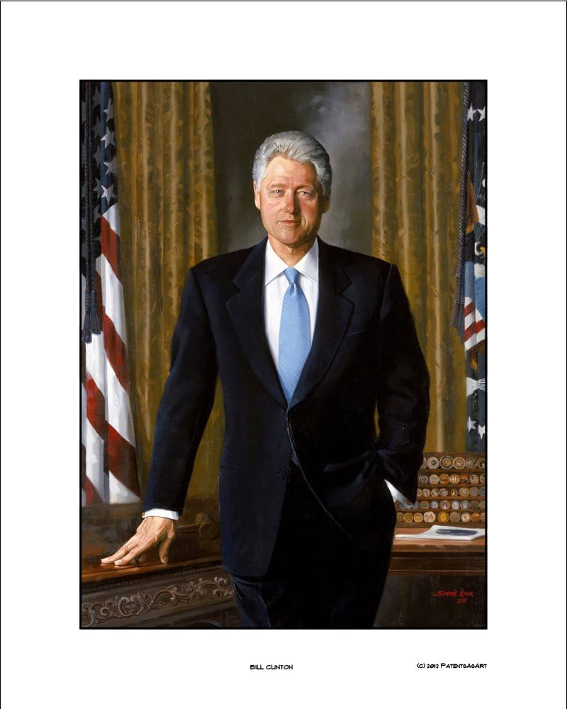 Amazon.com: Bill Clinton Official President Portrait Print, 16x20 ...