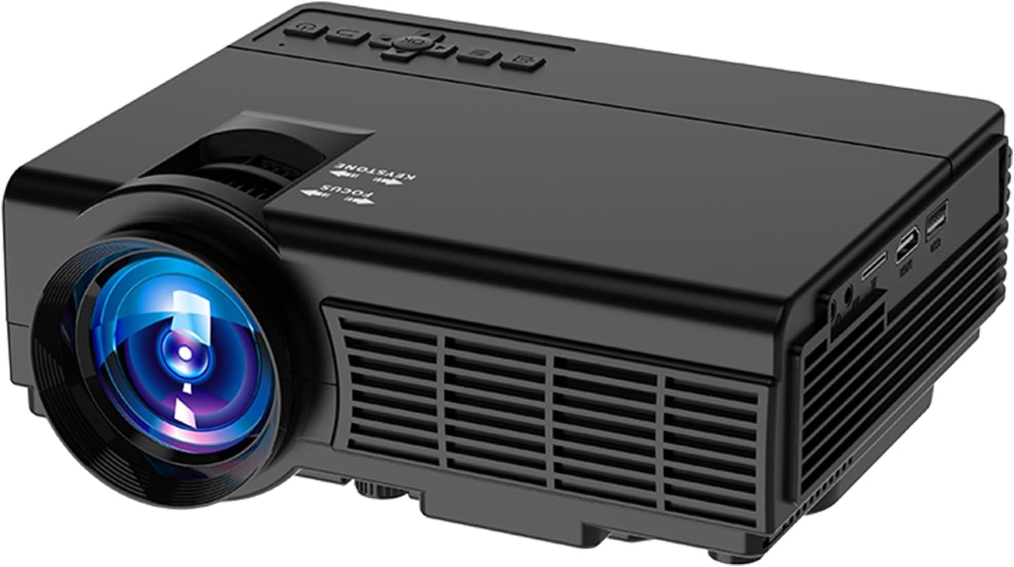 Amazon.com: Mini Projector, 2024 Upgraded Portable Projector, Native ...