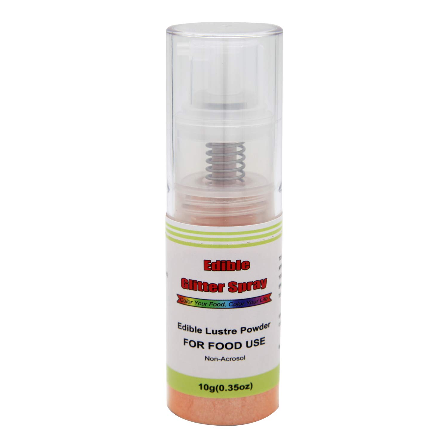 Amazon.com : Edible Glitter Spray(Orange), Non Aerosol Food Coloring ...