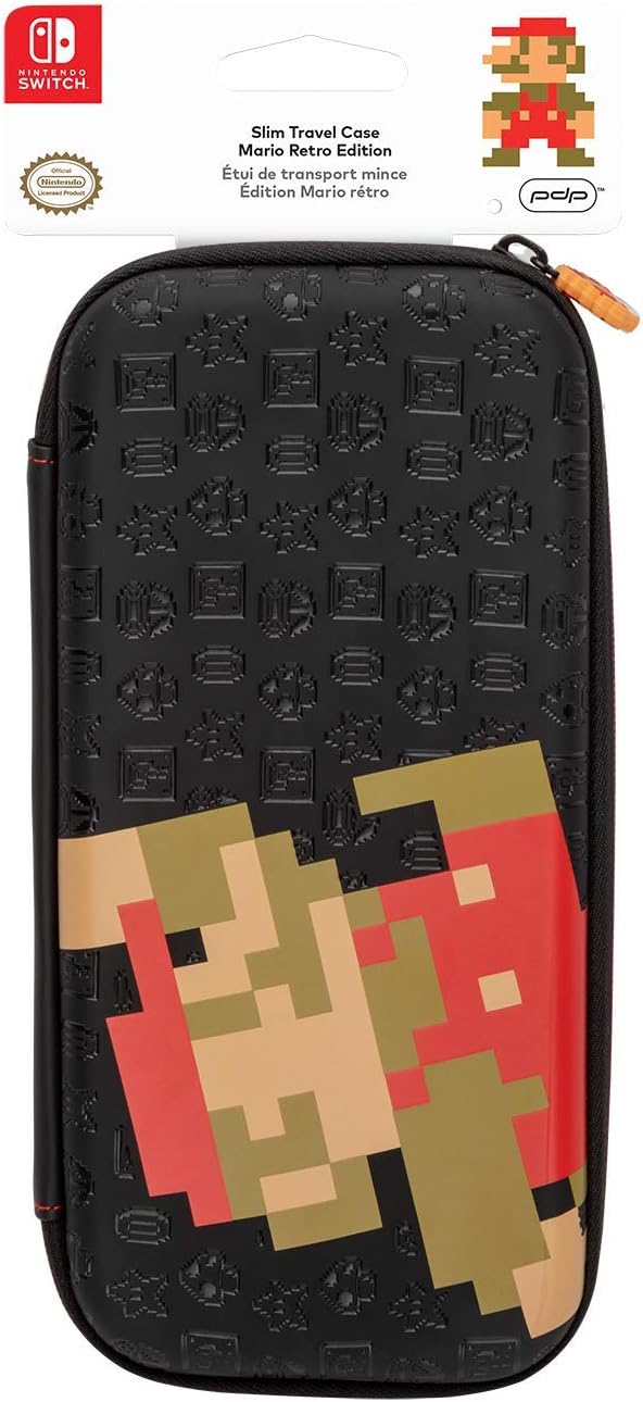 Amazon.com: PDP Gaming Mario Bros Slim Travel Case For Console, Up To 6 ...