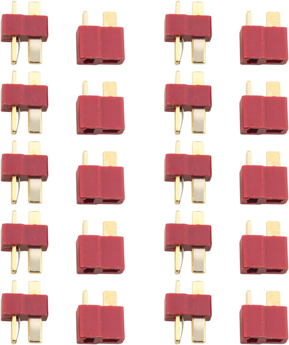 Amazon.com: Ruiwaer 10 Pairs Plug Connectors Deans Style Male and ...